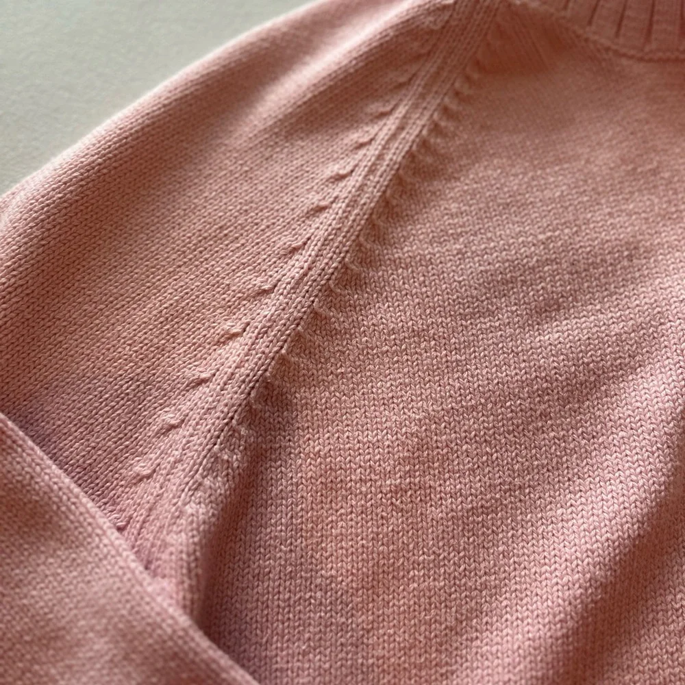 Hannah | Sweaters | Hannah Pink Mockneck Sweater 34 Sleeves Size M Euc ...